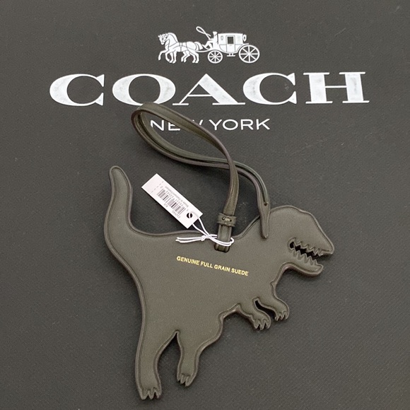 Coach | Bags | Coach Rexy Ornament Bag Charm Slid Through Leather Hoop ...